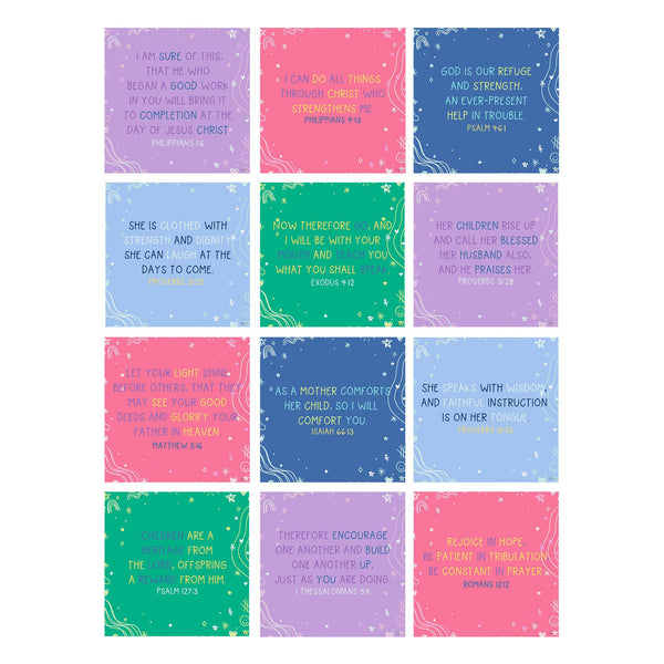 Verses for Mothers – Bible Verse Card Set with Display Stand – Just ...